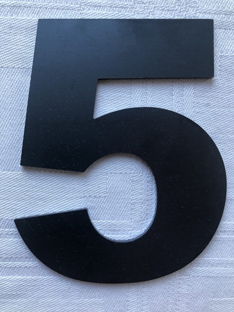 Cijfer 5 - Huisletters.nl